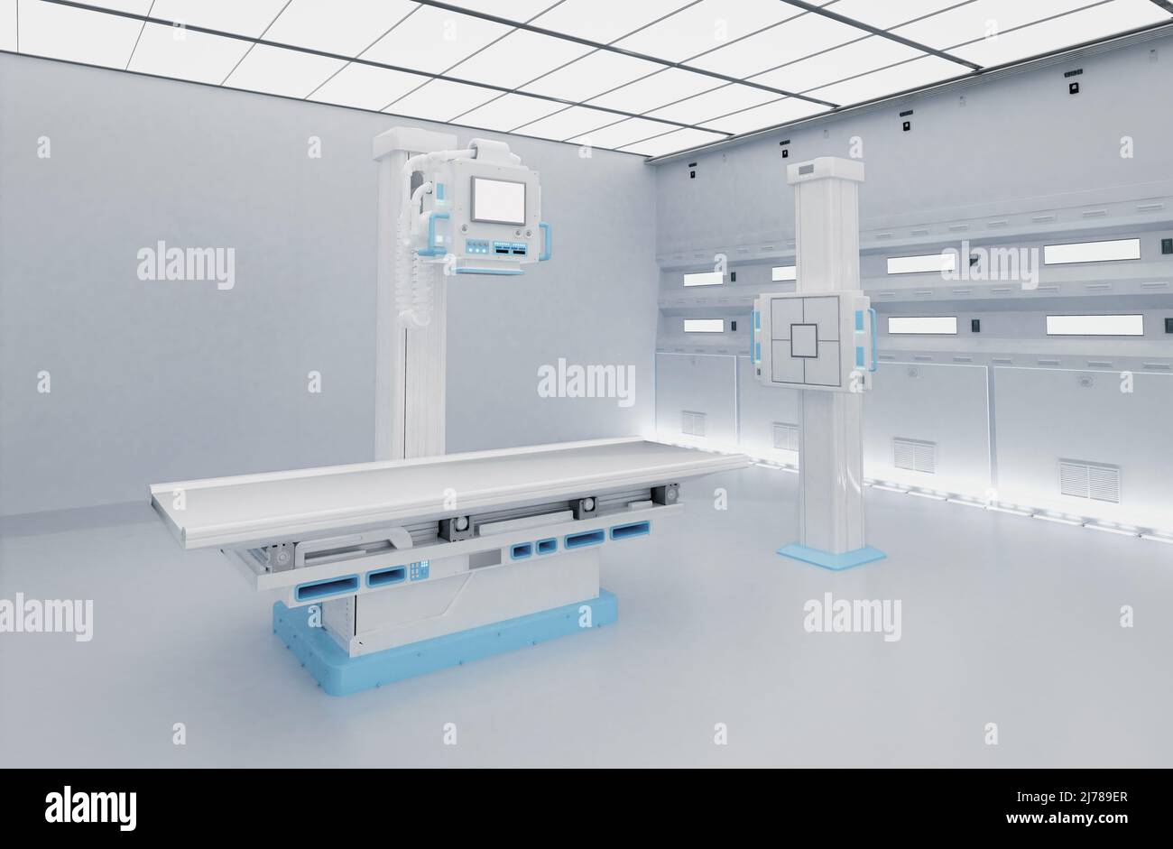 3d rendering x-ray scanner machine for radiology treatment Stock Photo ...