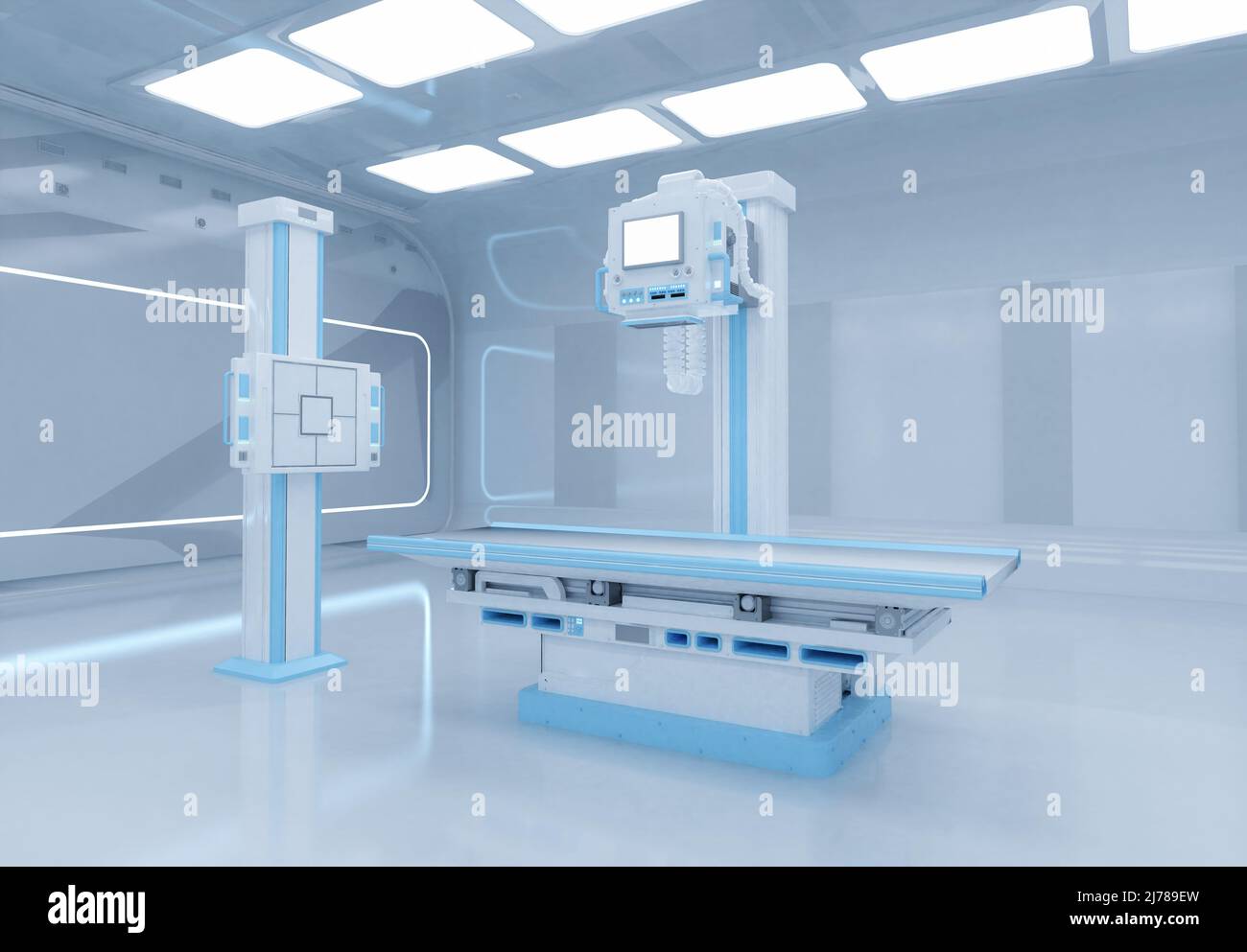 3d rendering x-ray scanner machine for radiology treatment Stock Photo ...