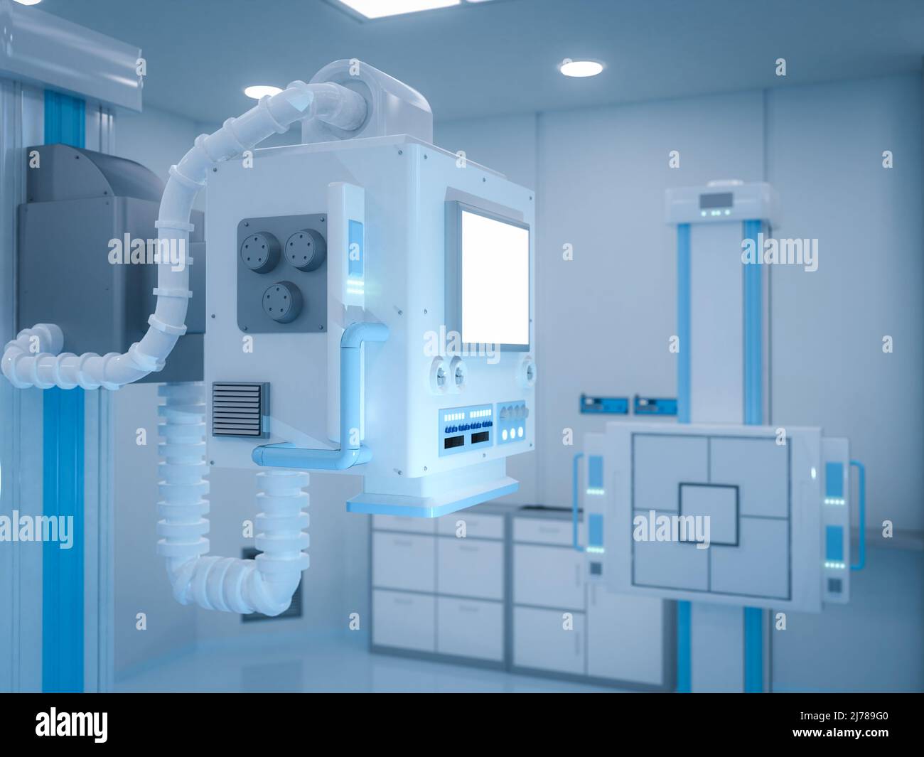3d rendering x-ray scanner machine for radiology treatment Stock Photo ...