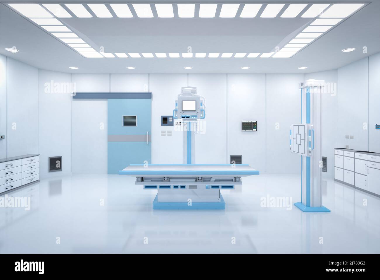 3d rendering x-ray scanner machine for radiology treatment Stock Photo ...