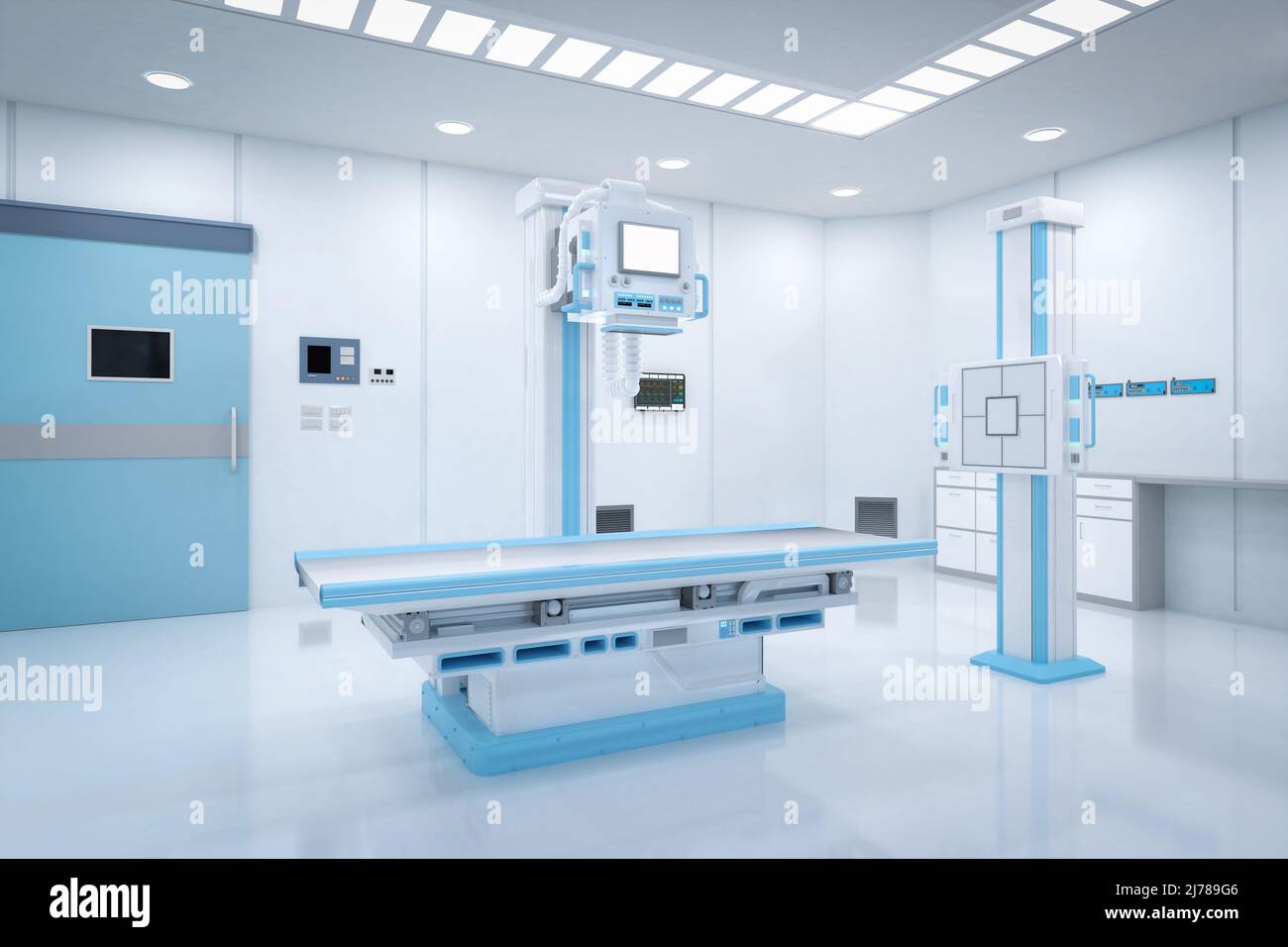 3d rendering x-ray scanner machine for radiology treatment Stock Photo ...