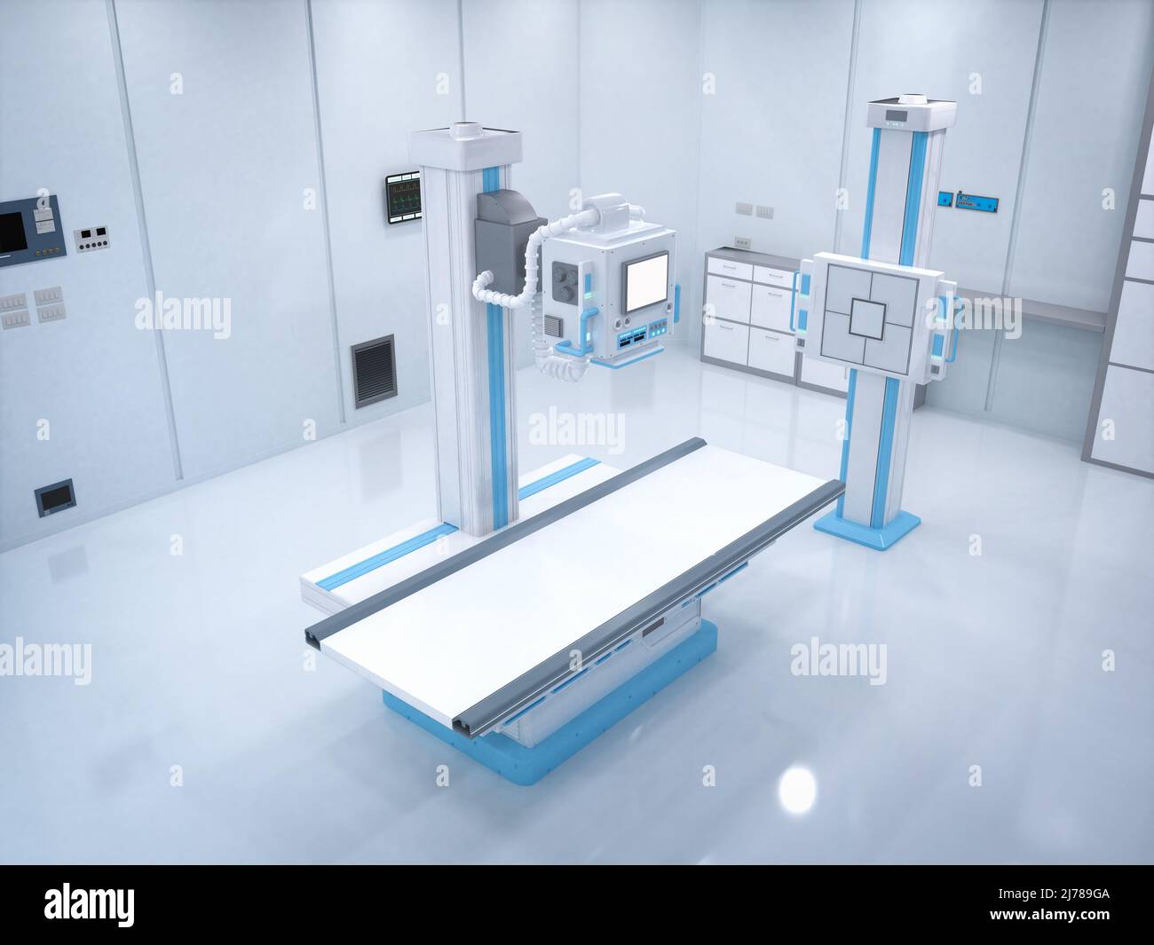 3d rendering x-ray scanner machine for radiology treatment Stock Photo ...
