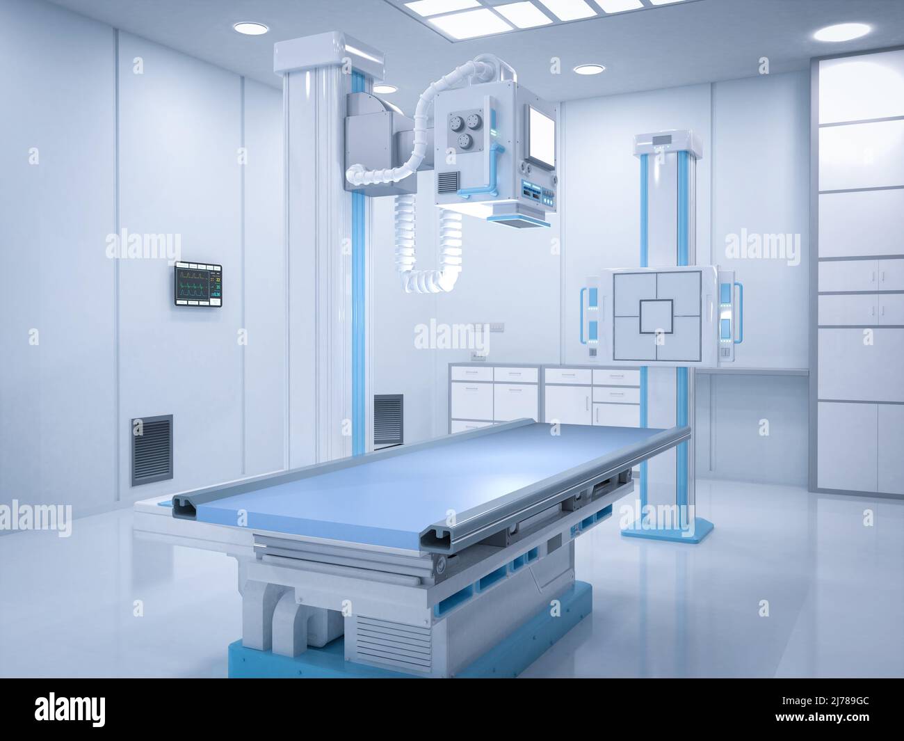 3d rendering x-ray scanner machine for radiology treatment Stock Photo ...