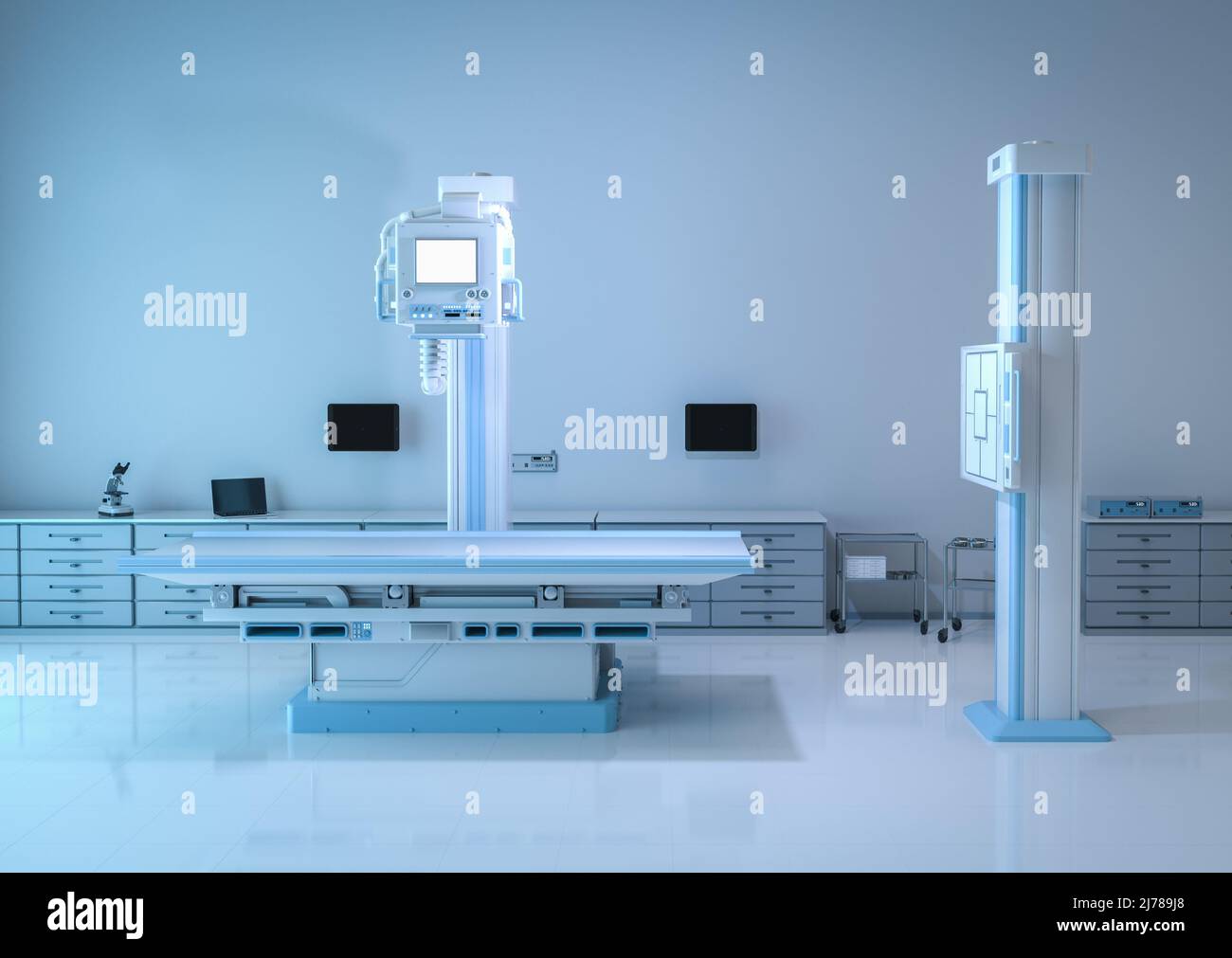 3d rendering x-ray scanner machine for radiology treatment Stock Photo ...