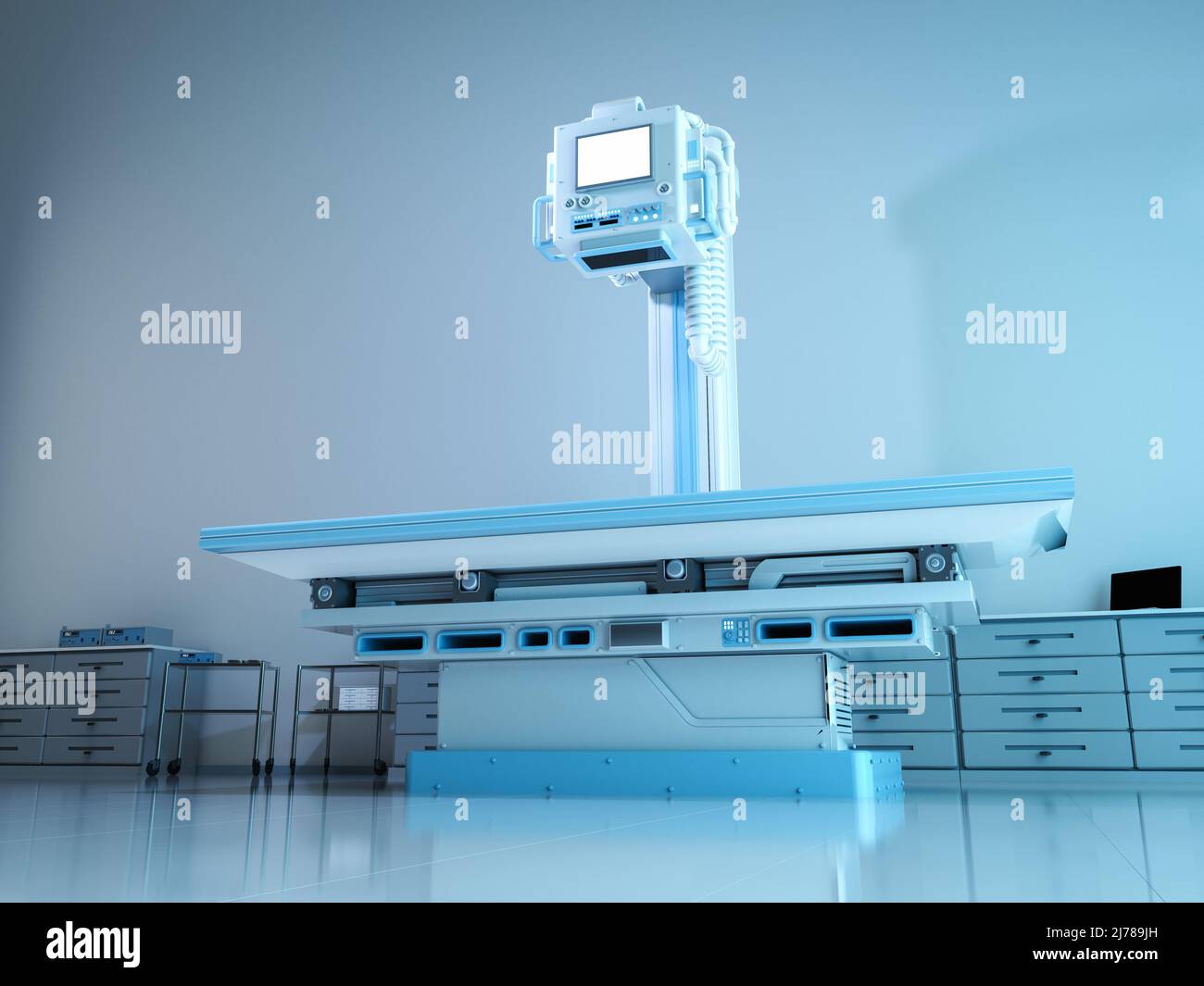 3d rendering x-ray scanner machine for radiology treatment Stock Photo ...