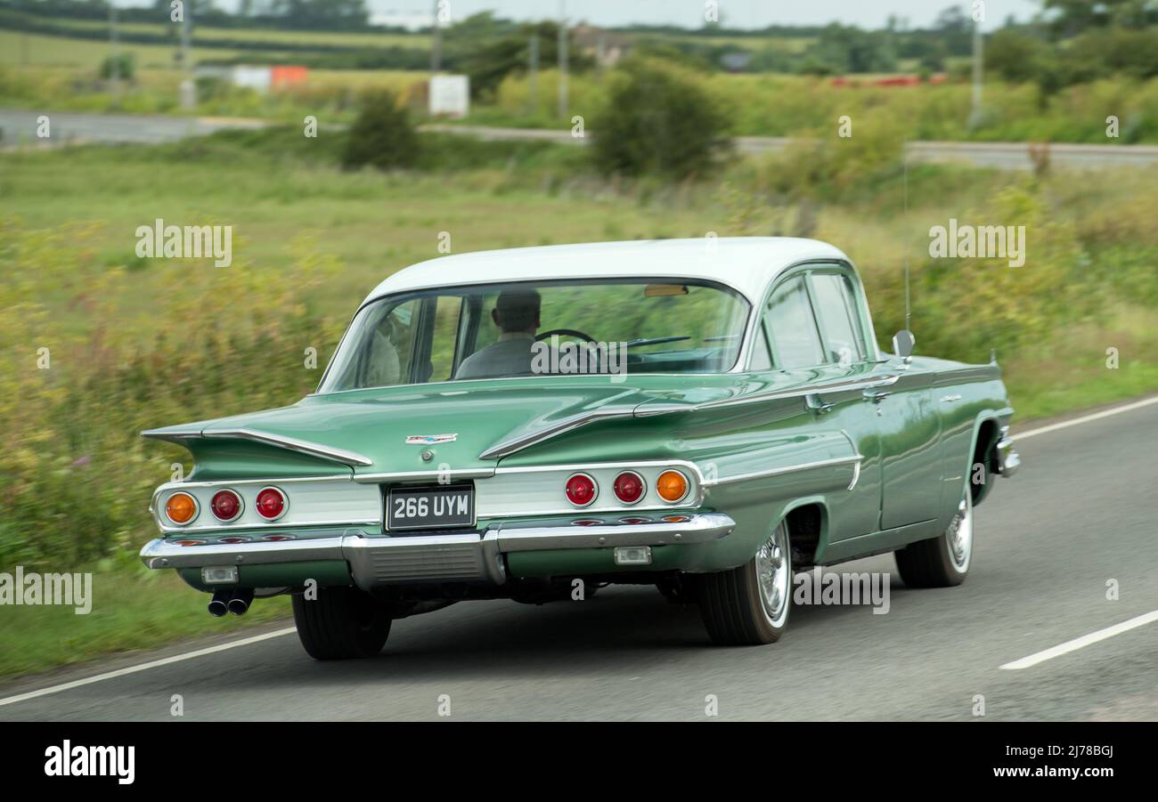 1960 Chevrolet Bel Air classic American saloon car Stock Photo - Alamy