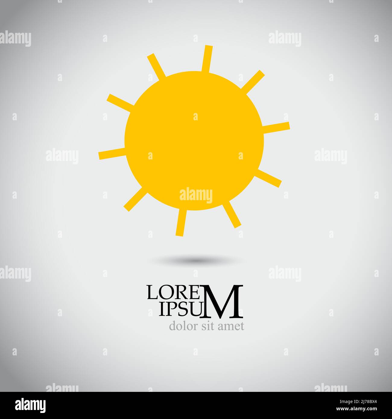 Simple sun. Flat design. Vector illustration Stock Vector Image & Art ...