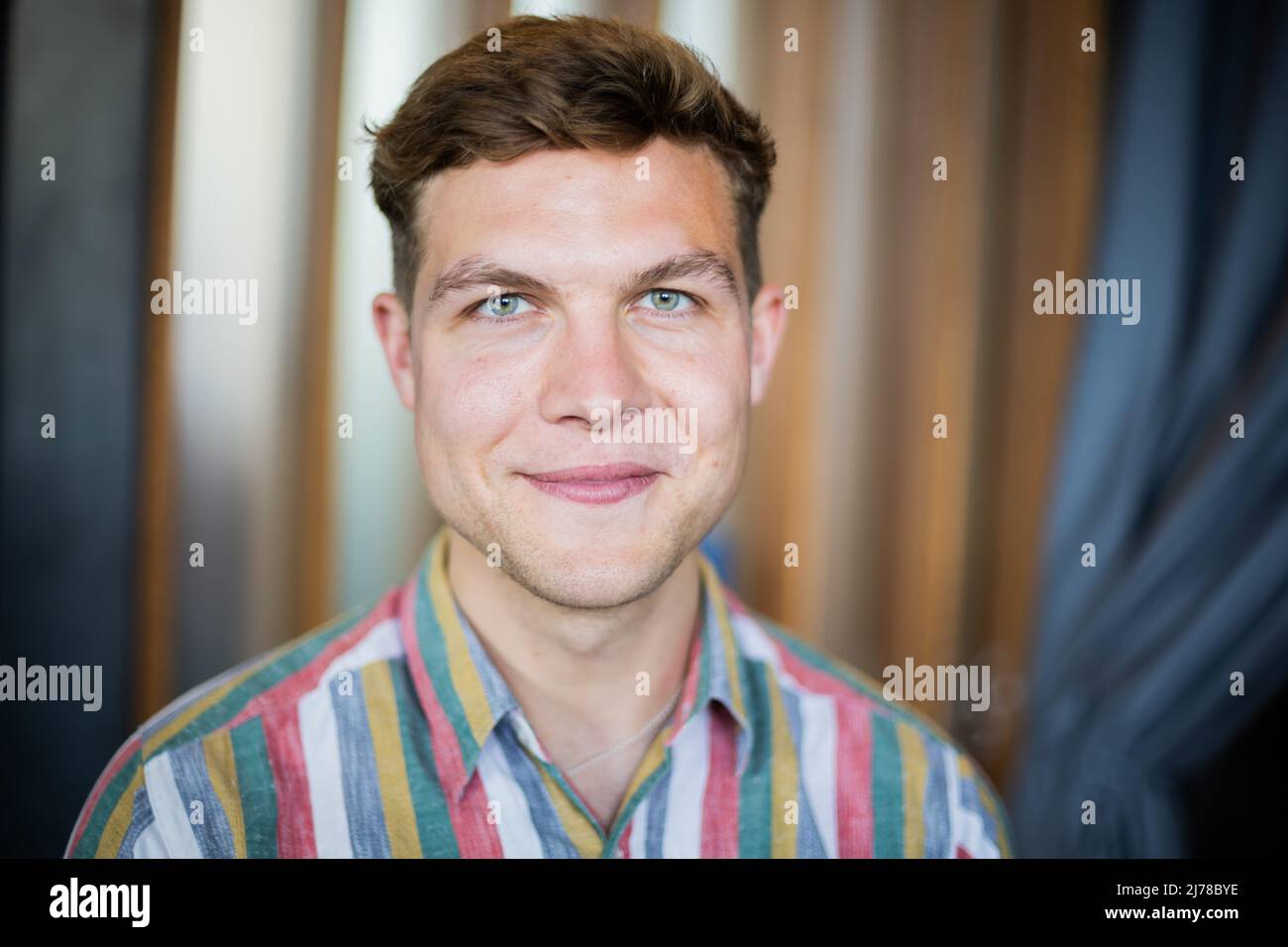 06 May 2022, Berlin: Robin Leo Hoffmann, actor, participates in the ...
