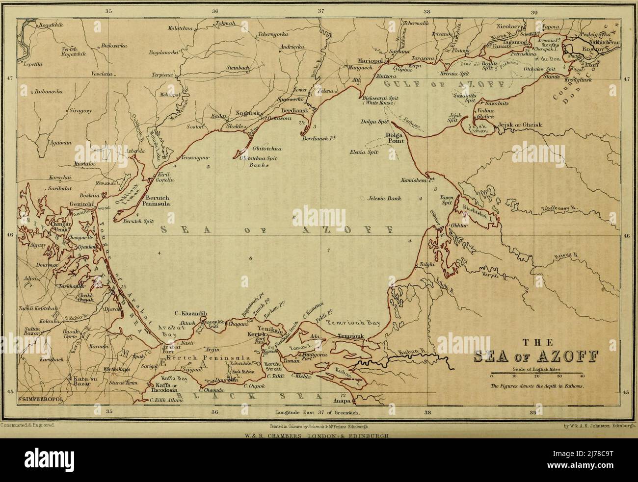 1854 maps hi-res stock photography and images - Alamy