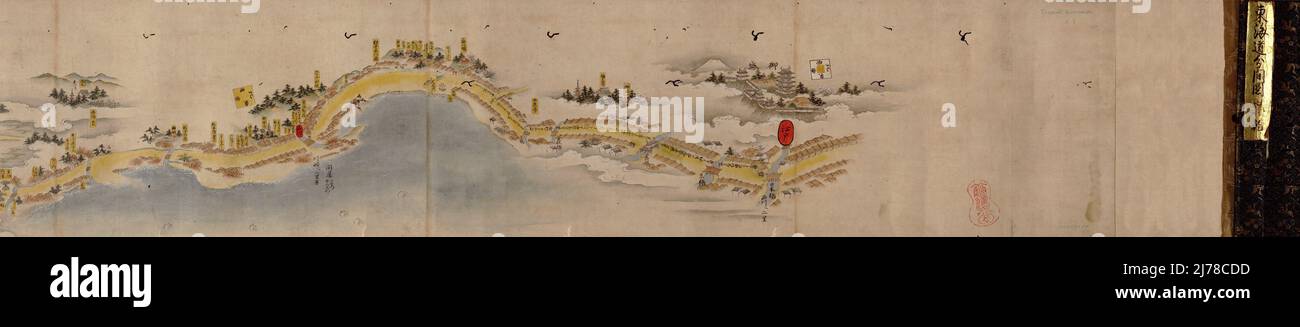 Tokaido map hi-res stock photography and images - Alamy