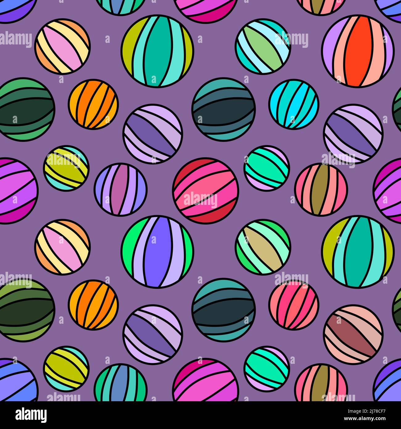 Kids seamless summer beach ball pattern for fabrics and packaging and ...