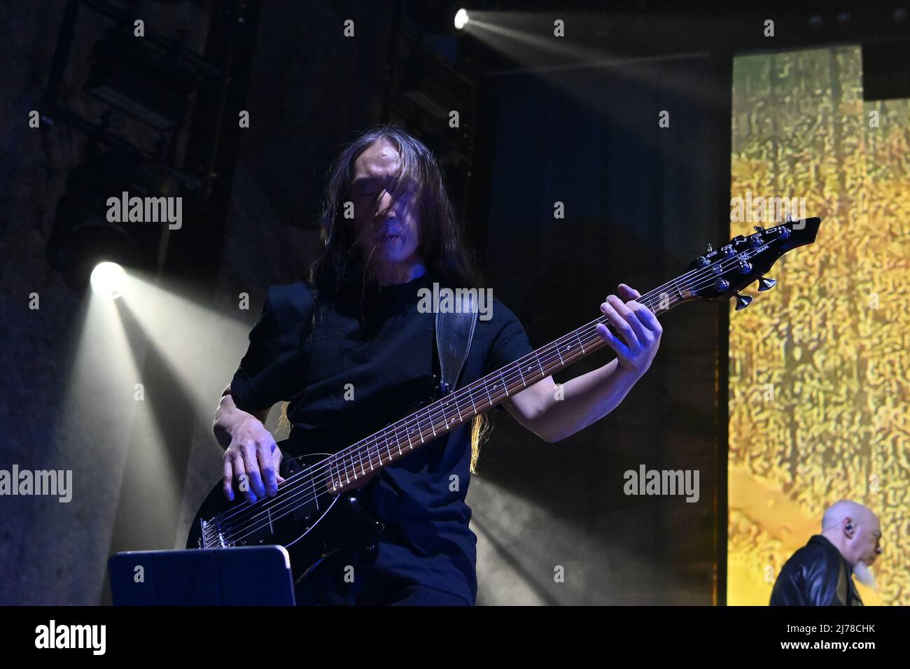 John Myung During The Concert Of The Dream Theater Top Of The World Tour 2022 6th Of May 2022
