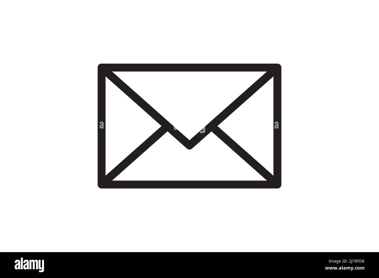 Mail icon vector sign. Letter envelope symbol. Message send to address ...