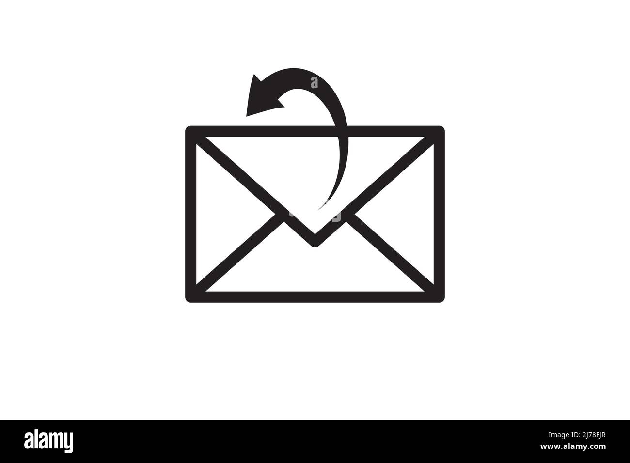 Mail icon vector sign. Letter envelope symbol. Message send to address ...