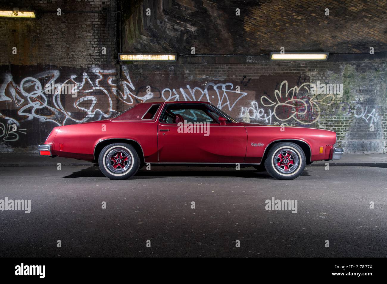 1973 Oldsmobile Cutlass classic 1970s American car Stock Photo - Alamy