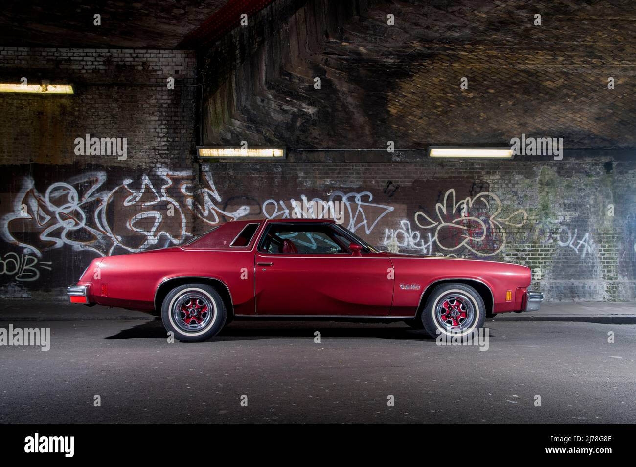 1973 Oldsmobile Cutlass classic 1970s American car Stock Photo - Alamy