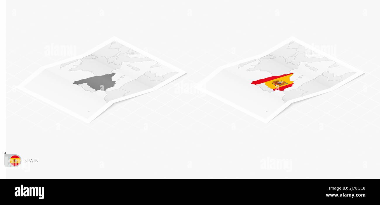 Laminated maps of spain