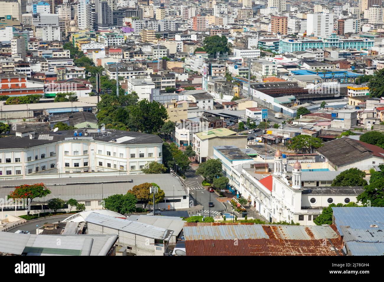 Guayaquil, Ecuador. Traditional colonial architecture in second largest ...