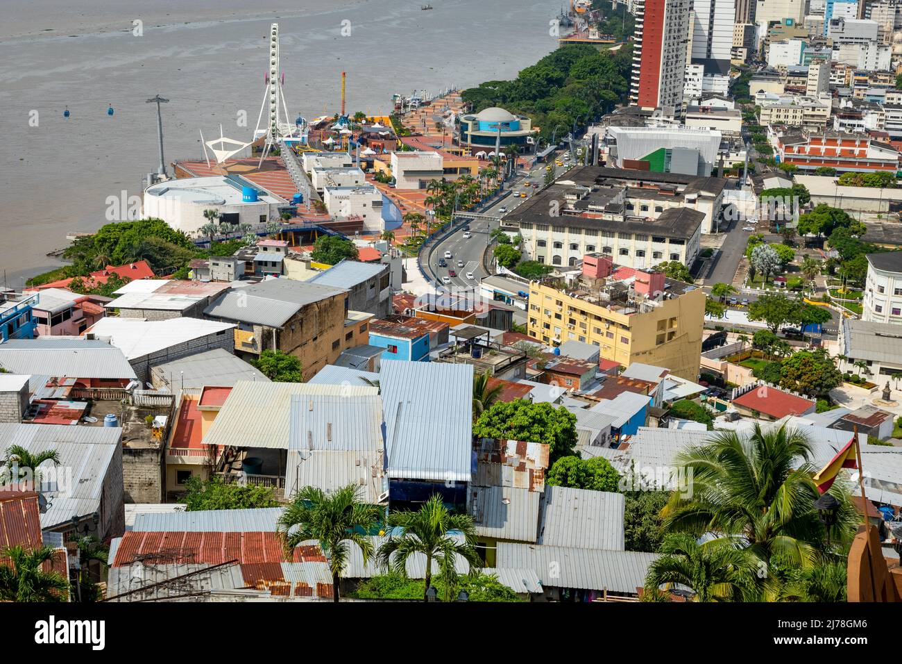 Guayaquil, Ecuador. Traditional colonial architecture in second largest ...
