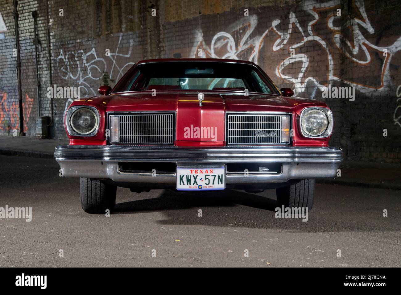 1973 Oldsmobile Cutlass classic 1970s American car Stock Photo - Alamy