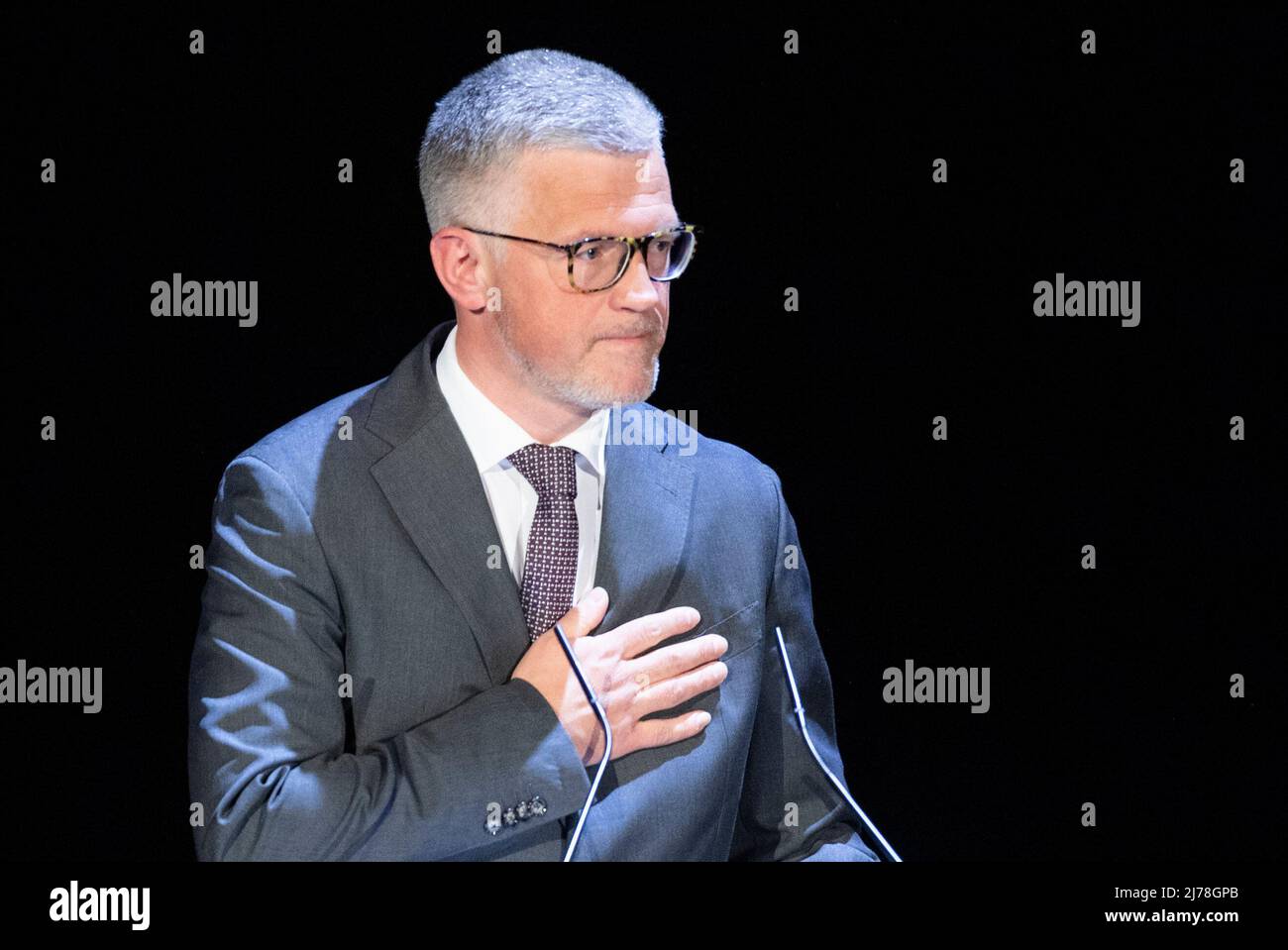 20 April 2022, Berlin: Andrij Melnyk, Ambassador of Ukraine. Photo ...