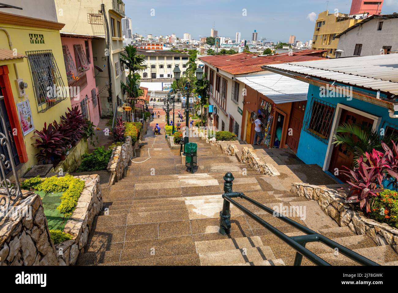 Guayaquil, Ecuador. Traditional colonial architecture in second largest ...