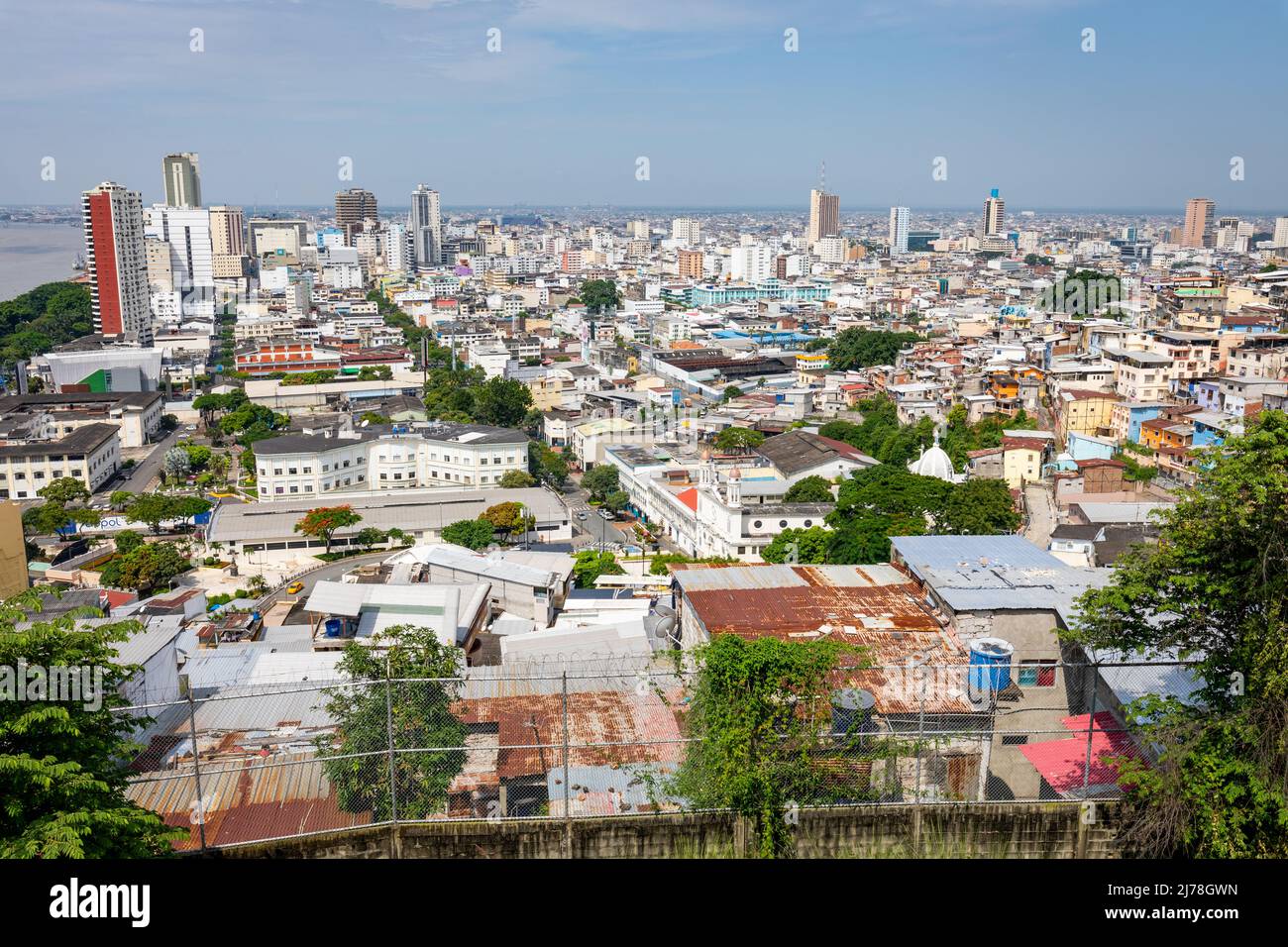 Guayaquil, Ecuador. Traditional colonial architecture in second largest ...