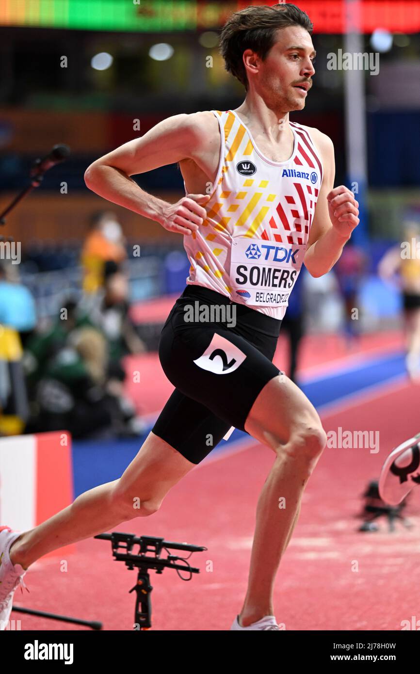 Michael Somers participating in the Belgrade 2022 World Indoor ...