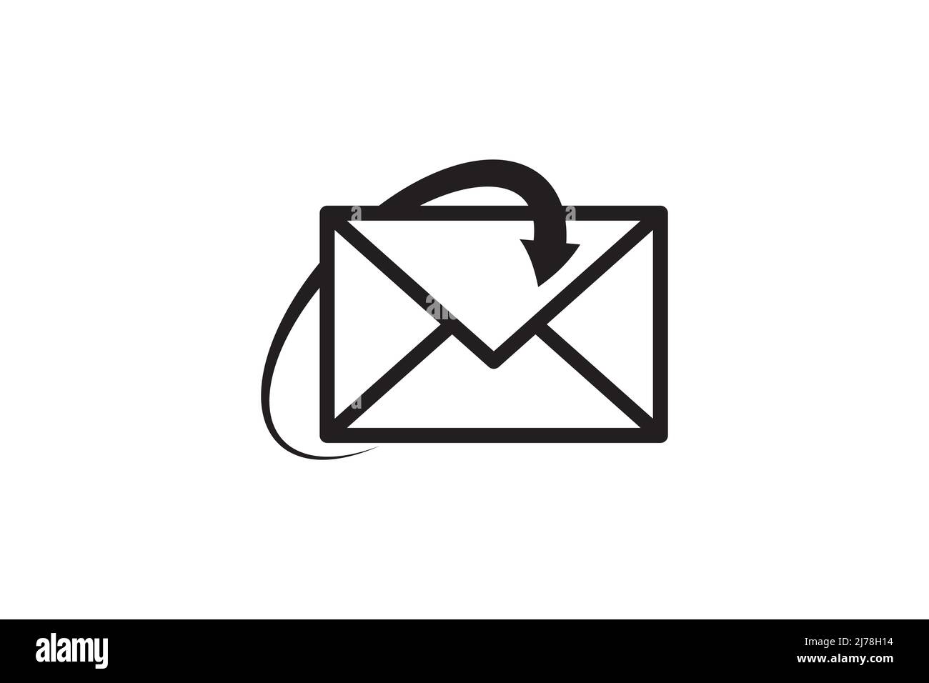 Mail icon vector sign. Letter envelope symbol. Message send to address ...