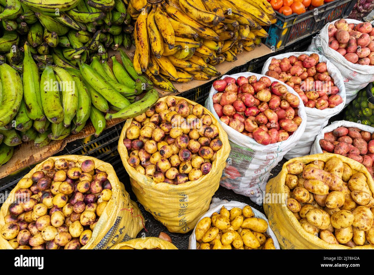 Exotic fruit. Market in Lima, Peru Stock Photo - Alamy