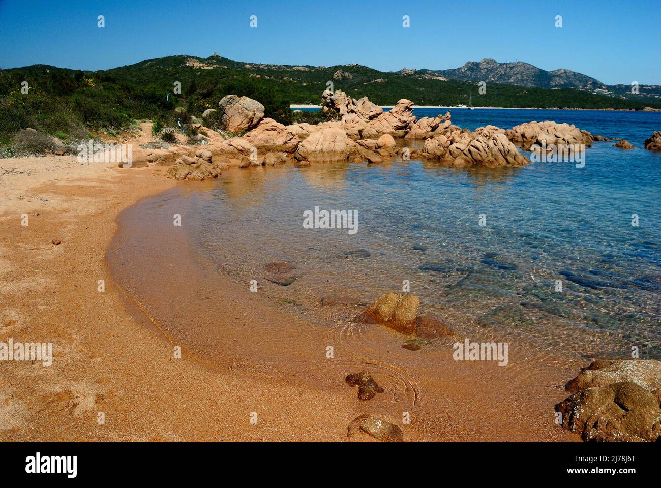 View of Liscia Ruja beach, Costa Smeralda Stock Photo - Alamy