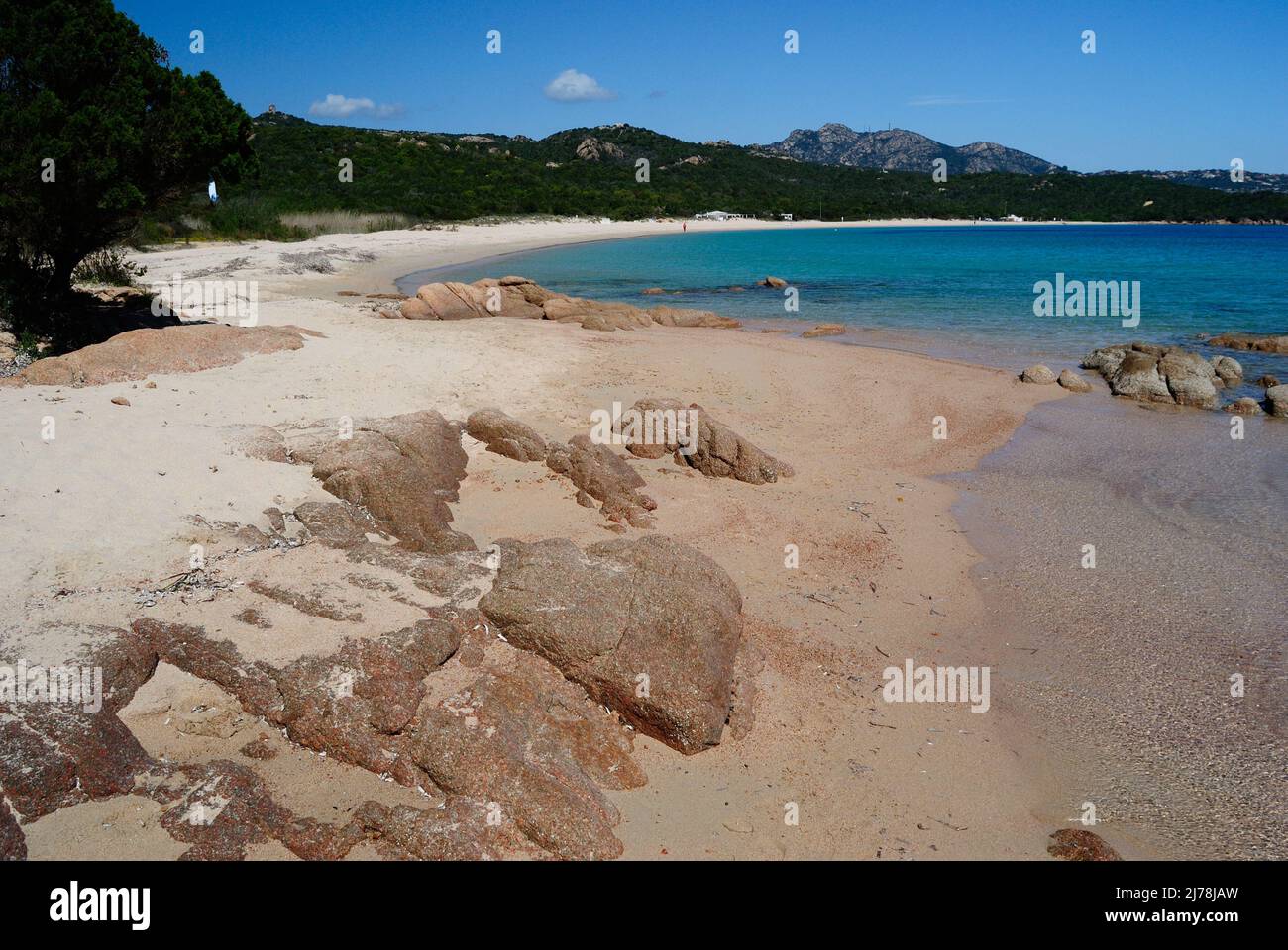 View of Liscia Ruja beach, Costa Smeralda Stock Photo - Alamy