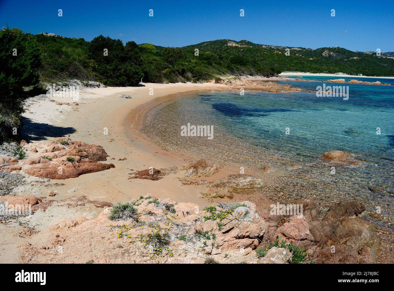 View of Liscia Ruja beach, Costa Smeralda Stock Photo - Alamy