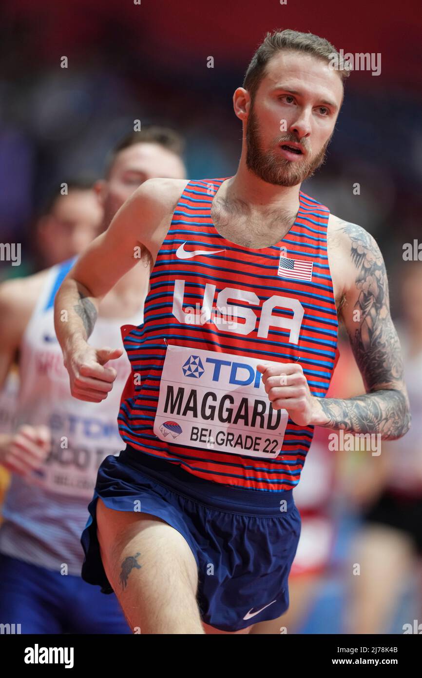 Dilon Maggard participating in the Belgrade 2022 World Indoor ...