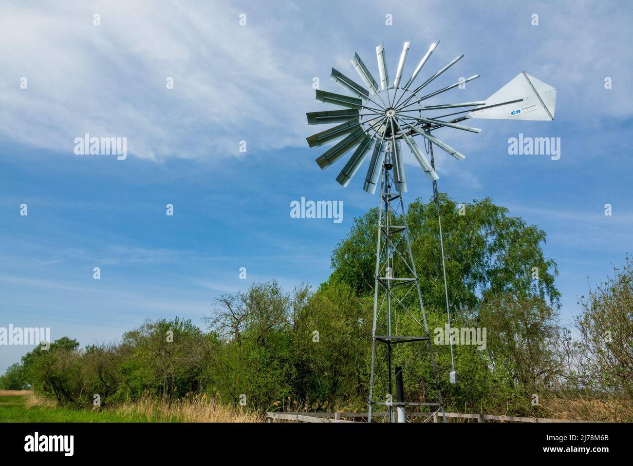 Modern metal wind pump hi-res stock photography and images - Alamy