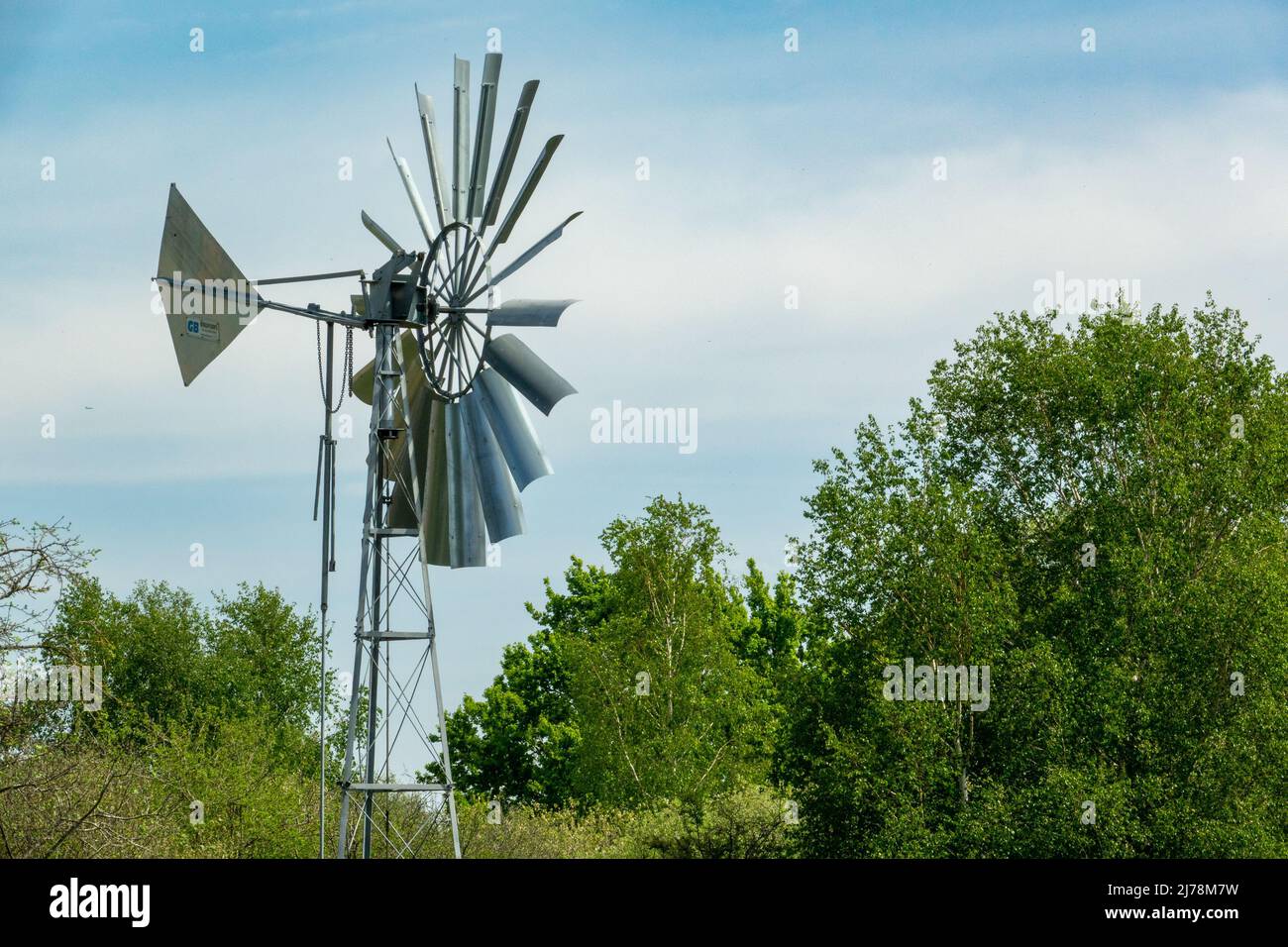 Modern metal wind pump hi-res stock photography and images - Alamy