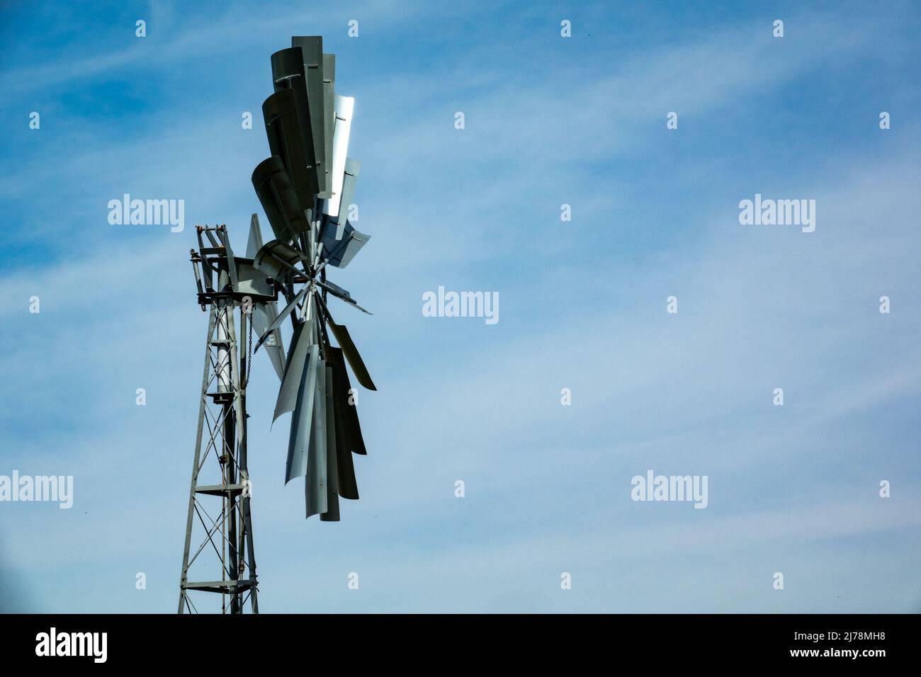 Modern metal wind pump hi-res stock photography and images - Alamy