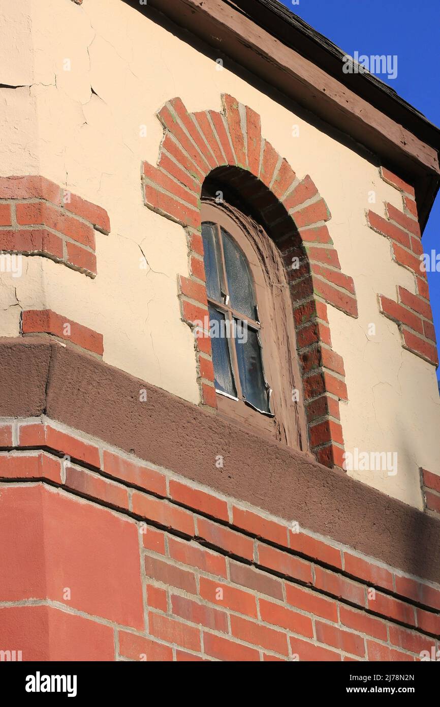 Rustic European Bavaria style brick and plaster cottage building Stock ...