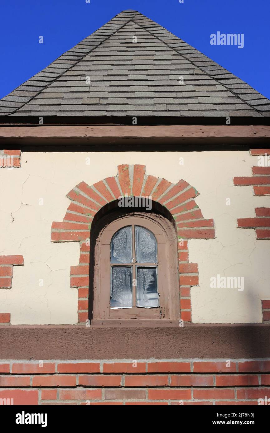 Rustic European Bavaria style brick and plaster cottage building Stock ...