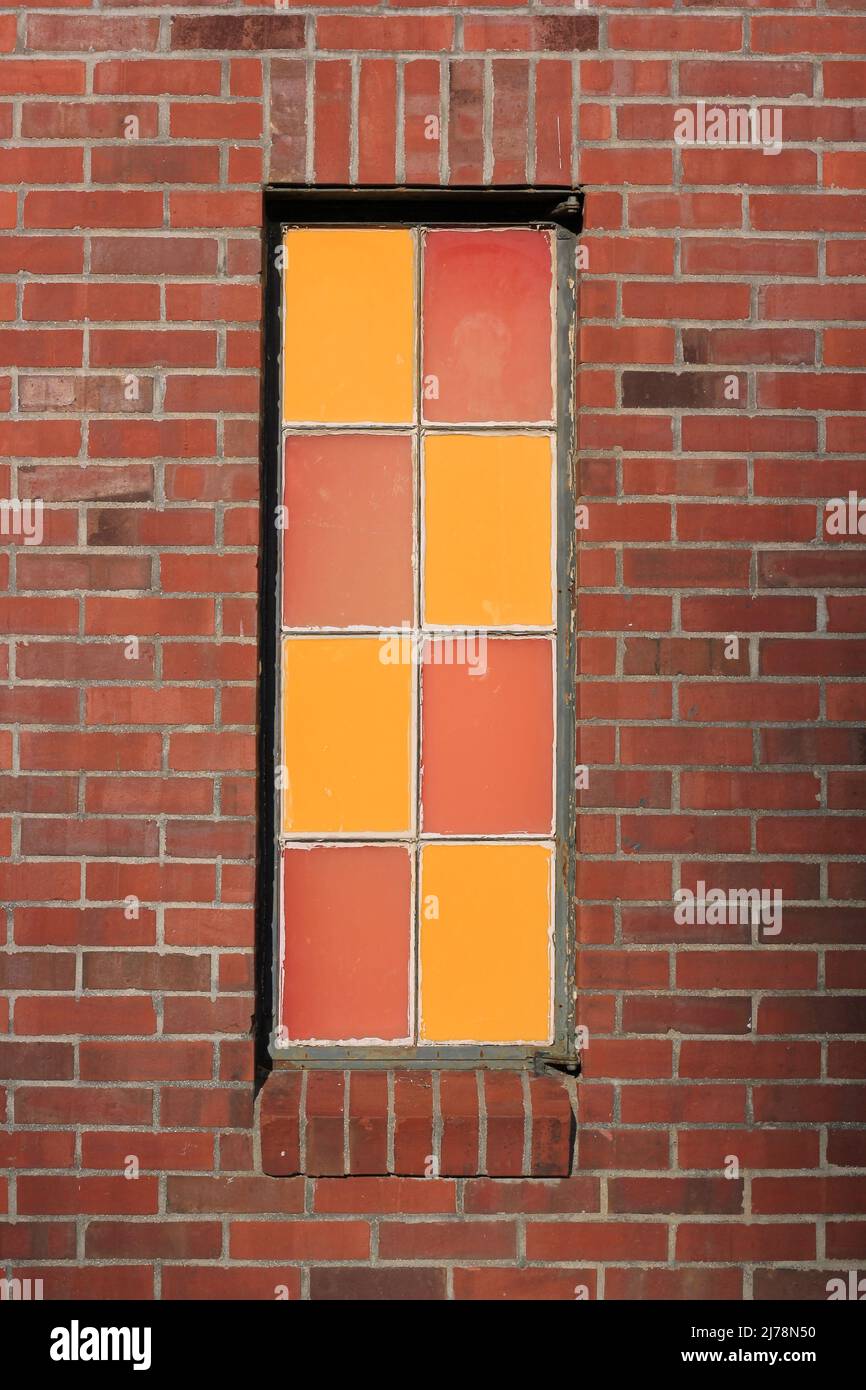 Bohemian brick building with an interesting alternating red and yellow ...