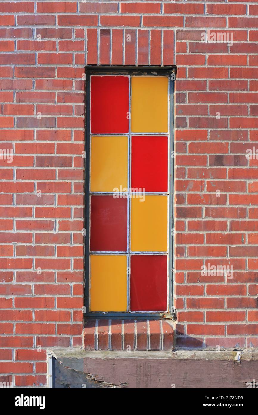 Bohemian brick building with an interesting alternating red and yellow ...