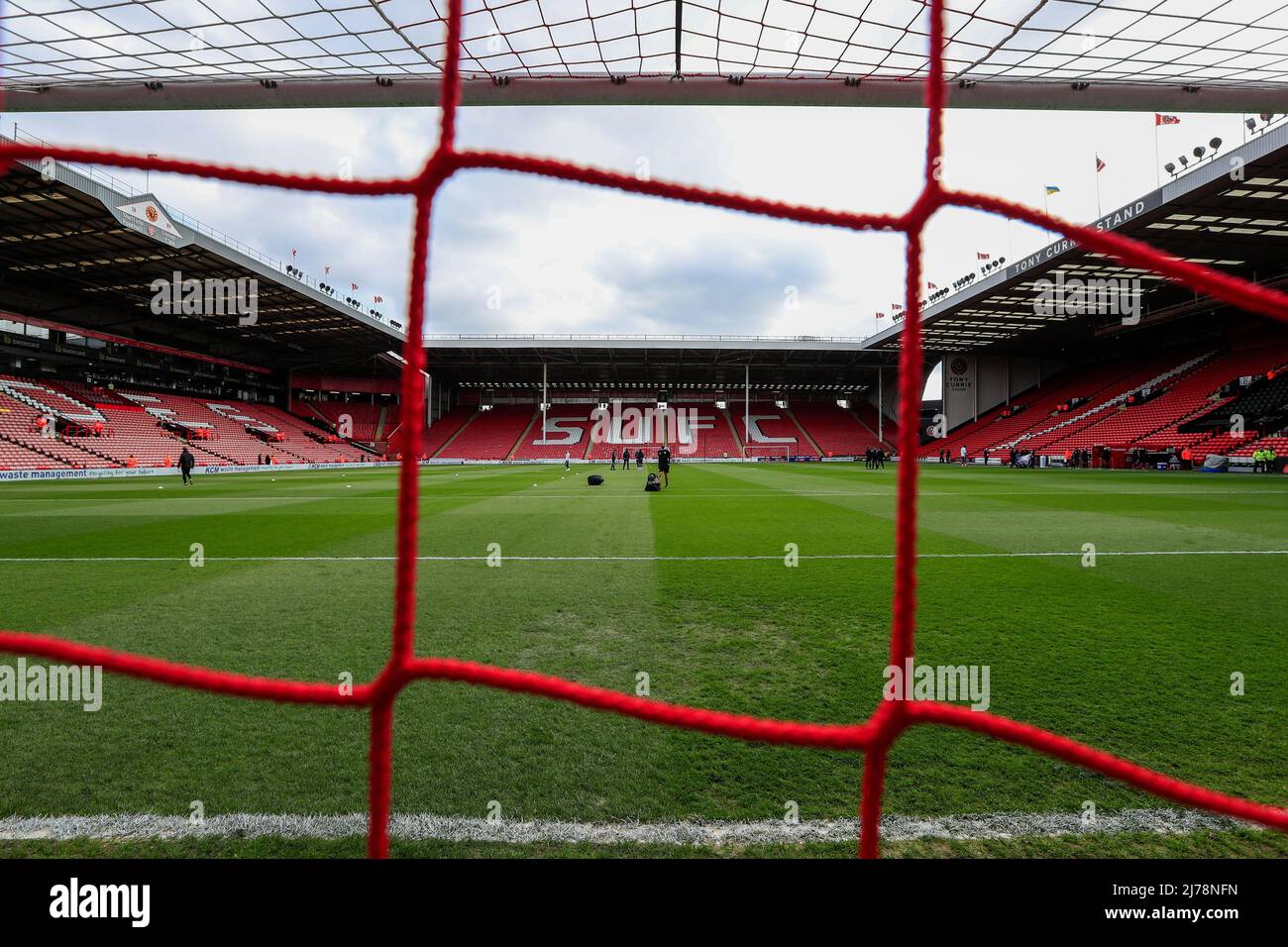 General view inside Bramall Lane Stadium ahead of today's game in ...