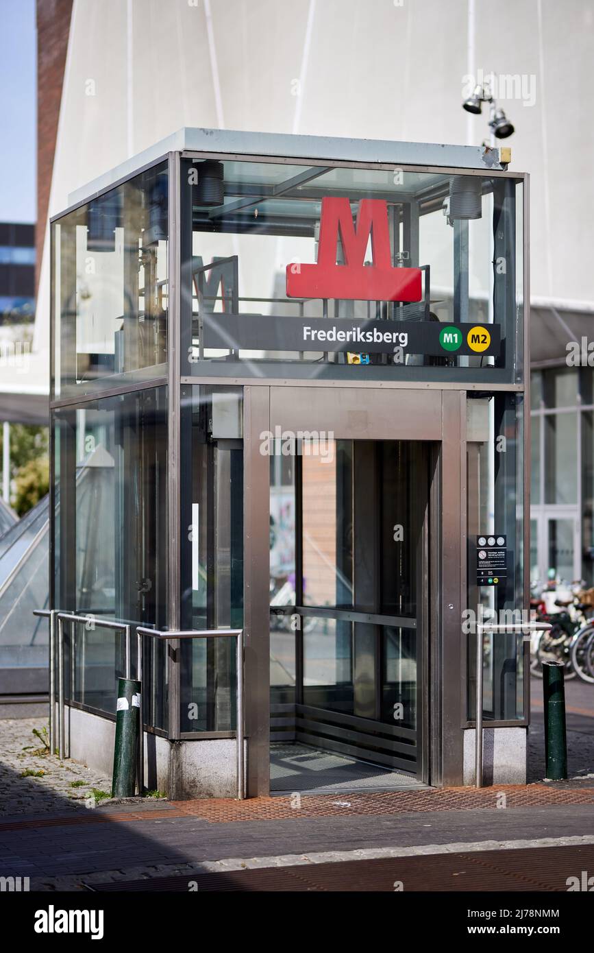 Frederiksberg Metro Station, Copenhagen, Denmark Stock Photo - Alamy