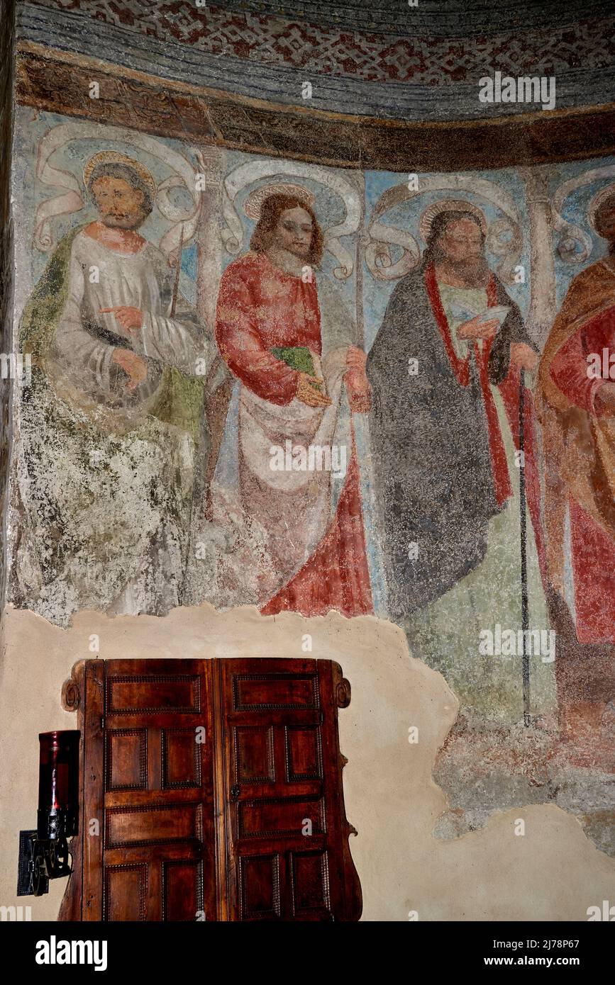 Apostoli - affresco .- Andrea De Passeris - XVI secolo - Grosio (So ...