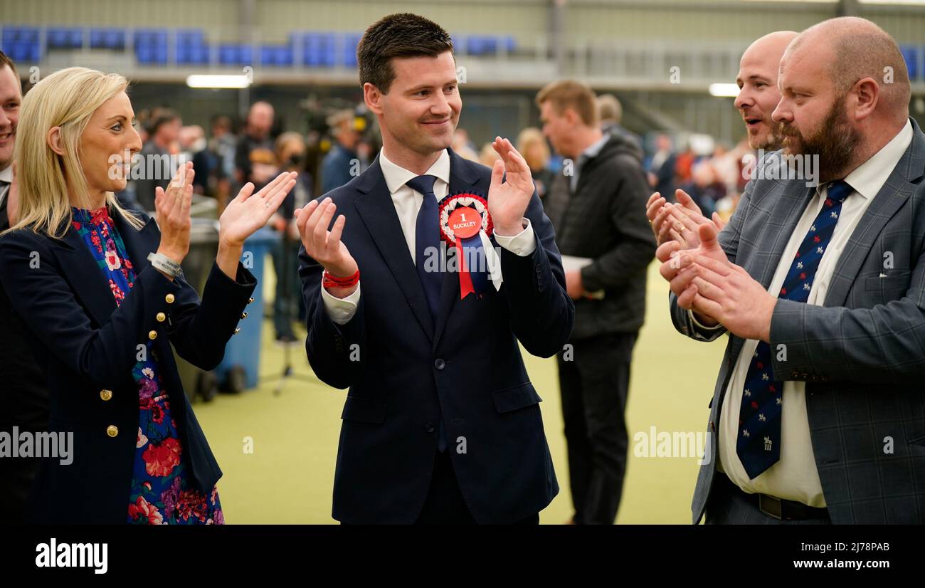 Jonathan Buckley of the DUP is elected in Upper Bann at the Northern ...