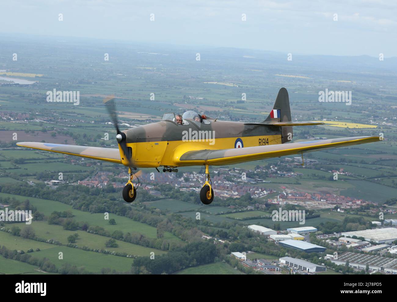 Air 2 Air photograph of the rare Miles Magister, also known as a Miles ...