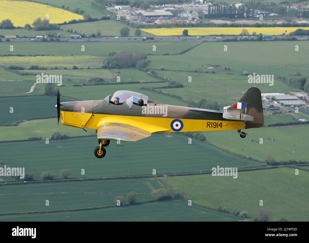 Air 2 Air photograph of the rare Miles Magister, also known as a Miles ...