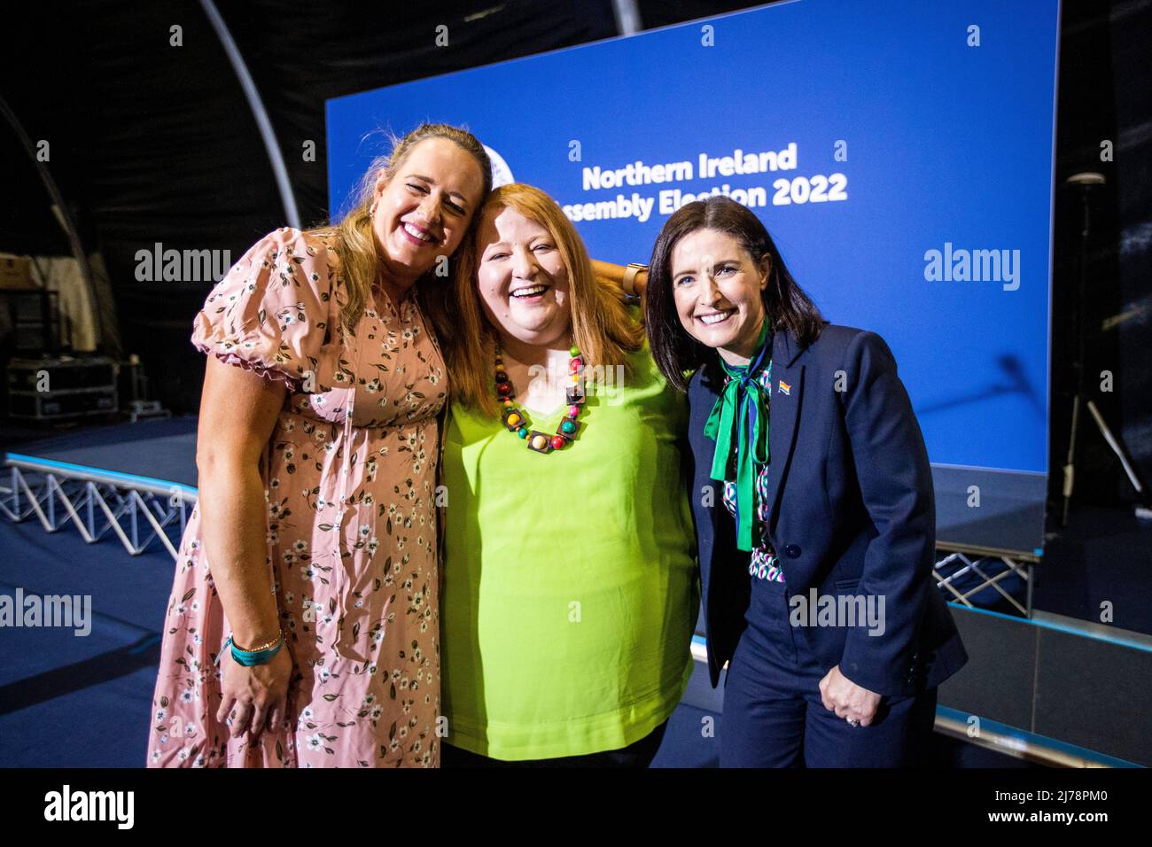 (left to right) Alliance Party of NI Assembly elected candidates Kate ...