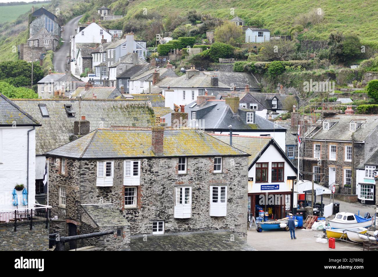 Port Issac Holiday Resort Cornwall England uk Stock Photo - Alamy
