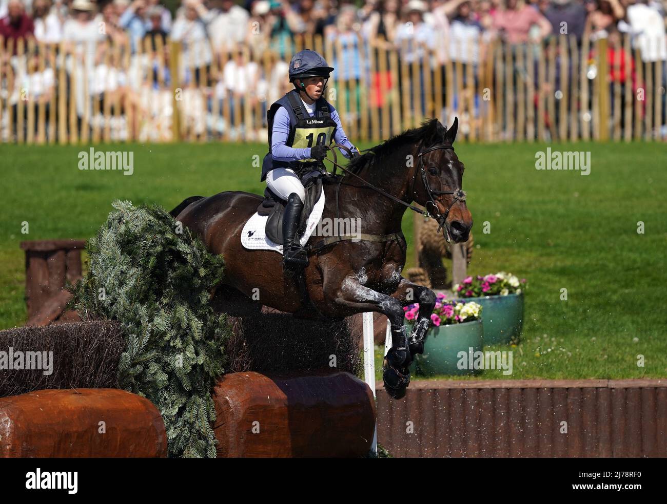Allstar B and Rosalind Canter compete during the Cross Country on day ...